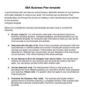 5+ sba business plan template | Template Business PSD, Excel, Word, PDF