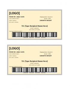 5+ Amazon Shipping Label Template | Template Business PSD, Excel, Word, PDF