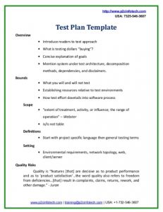 4+ Test Plan Template Sample | Template Business PSD, Excel, Word, PDF