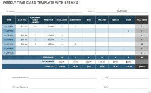 4+ Time Card Template Samples | Template Business PSD, Excel, Word, PDF