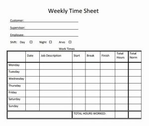 4+ Timesheet Template Free Sample | Template Business PSD, Excel, Word, PDF