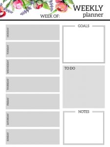 6+ Weekly Planner Template Sample | Template Business PSD, Excel, Word, PDF