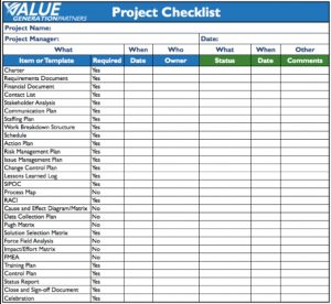 4+ Excel Checklist Template | Template Business PSD, Excel, Word, PDF