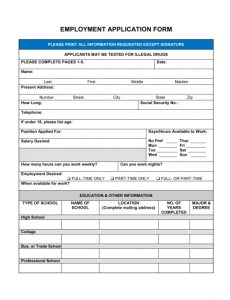 4+ Free Job Application Template | Template Business PSD, Excel, Word, PDF