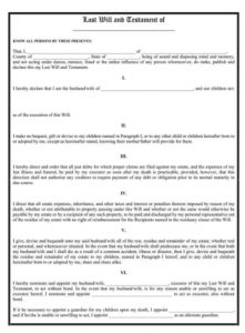 5+ Free Will Template Sample | Template Business PSD, Excel, Word, PDF