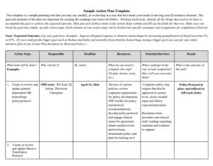5+ Action Plan Sample Template | Template Business PSD, Excel, Word, PDF