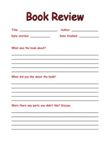 5+ Book Review Template | Template Business PSD, Excel, Word, PDF