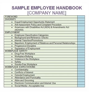 4+ Employee Handbook Template | Template Business PSD, Excel, Word, PDF