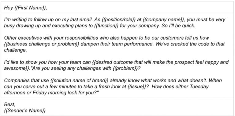 4+ Follow Up Email Template | Template Business PSD, Excel, Word, PDF