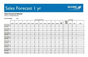 4+ Sales Forecast Template | Template Business PSD, Excel, Word, PDF