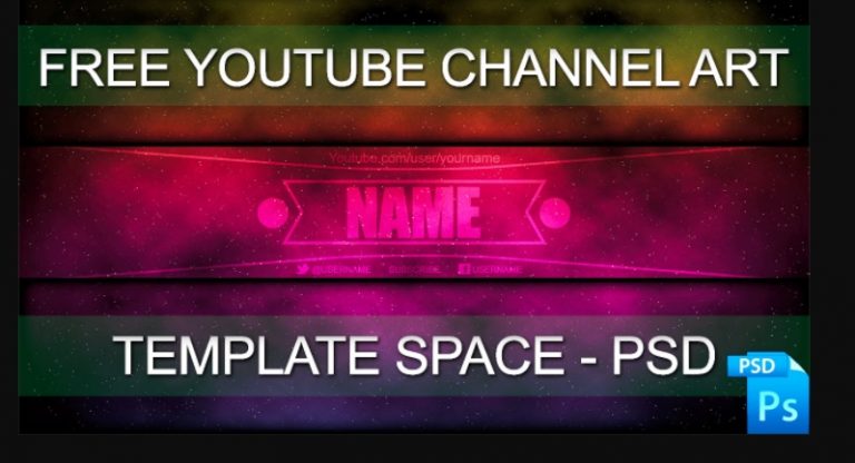 5+ Youtube Channel Art Template | Template Business PSD, Excel, Word, PDF