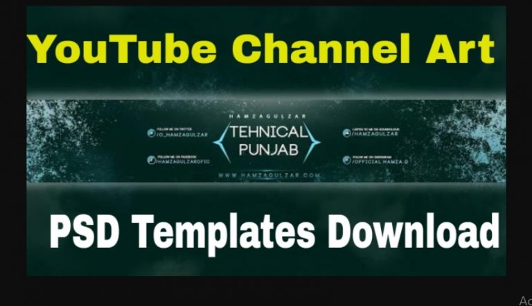 5+ Youtube Channel Art Template | Template Business PSD, Excel, Word, PDF