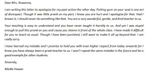 Apology Letter to Teacher and Example | Template Business PSD, Excel ...