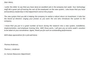 Letter of Appreciation for Job Well Done and Its Sample | Template ...