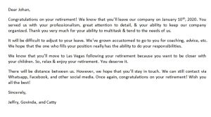 Congratulations on Your Retirement Letter and Its Sample | Template ...