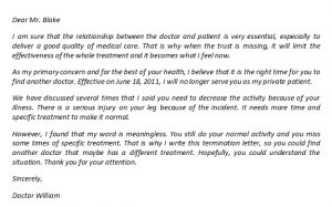 Medical Termination Letter to End Doctor-Patient Relationship ...