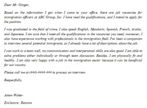 Read The Qualifications Before Writing An Immigration Officer Cover ...