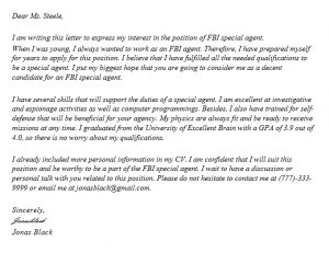 Knowing Skills and Duties Before Submitting An FBI Special Agent Cover ...