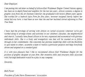 Personal Reference Letter And Its Example You Can Apply | Template ...