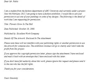 Copyright Permission Letter And Its Sample | Template Business PSD ...