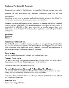 9+ Academic Curriculum Vitae Templates | Template Business PSD, Excel ...