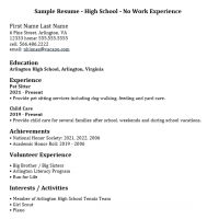 10+ Teenage Resume Template | Template Business PSD, Excel, Word, PDF