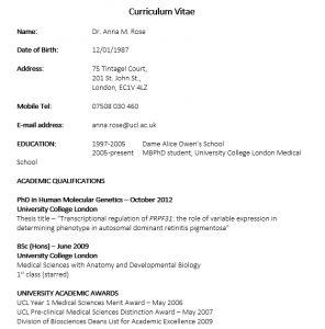 7+ Doctor Curriculum Vitae Template | Template Business PSD, Excel ...