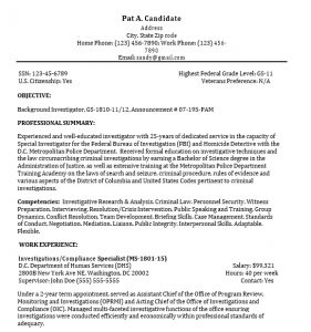 9+ Federal Resume | Template Business PSD, Excel, Word, PDF