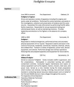 6+ Firefighter Resume | Template Business PSD, Excel, Word, PDF