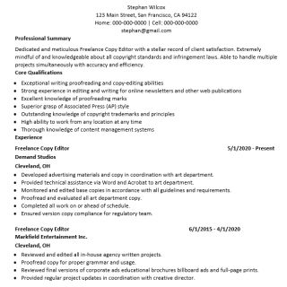 10+ Freelance Resume Sample | Template Business PSD, Excel, Word, PDF