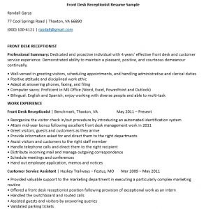 10+ Receptionist Resume Example | Template Business PSD, Excel, Word, PDF