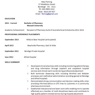7+ Pharmacist Curriculum Vitae Template | Template Business PSD, Excel ...