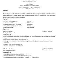 10+ Receptionist Resume Example | Template Business PSD, Excel, Word, PDF