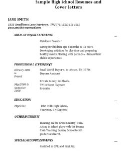 10+ High School Graduate Resume | Template Business PSD, Excel, Word, PDF