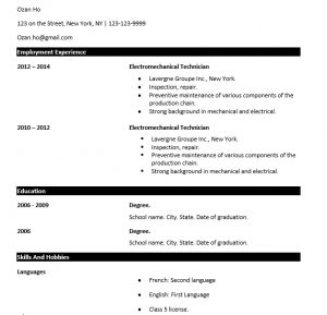 10+ Basic Resume Templates | Template Business PSD, Excel, Word, PDF