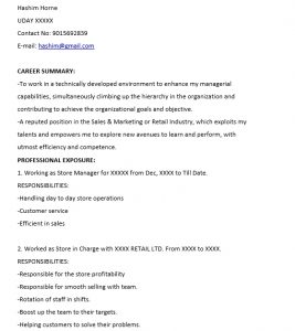 10+ Retail Resume Template | Template Business PSD, Excel, Word, PDF