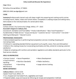 9+ Cook Resume | Template Business PSD, Excel, Word, PDF