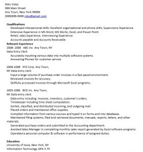 6+ Data Entry Resume | Template Business PSD, Excel, Word, PDF