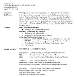 10+ Coach Resume Template | Template Business PSD, Excel, Word, PDF