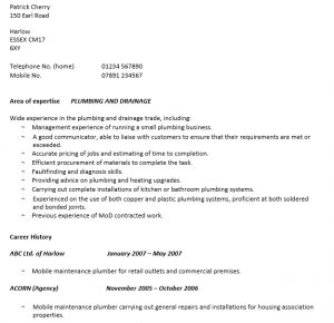 9+ Plumber Resume | Template Business PSD, Excel, Word, PDF