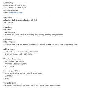 10+ Summer Job Resume | Template Business PSD, Excel, Word, PDF