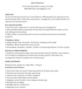 10+ Event Planner Resume | Template Business PSD, Excel, Word, PDF
