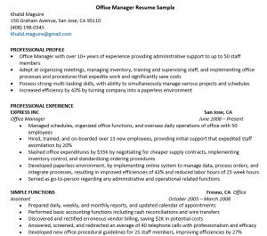 9+ Office Manager Resume | Template Business PSD, Excel, Word, PDF