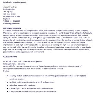 8+ Sample Sales Associate Resume | Template Business PSD, Excel, Word, PDF