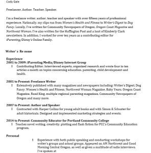 10+ Writer Resumes Sample | Template Business PSD, Excel, Word, PDF