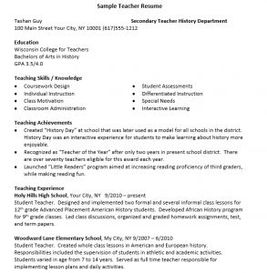 10+ Simple Teacher Resume | Template Business PSD, Excel, Word, PDF
