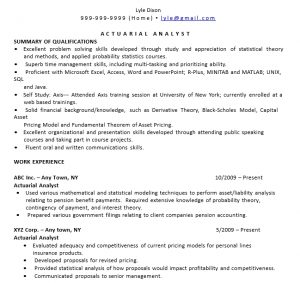 5+ Actuarial Resume | Template Business PSD, Excel, Word, PDF