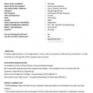10+ Engineering Resume Sample | Template Business PSD, Excel, Word, PDF