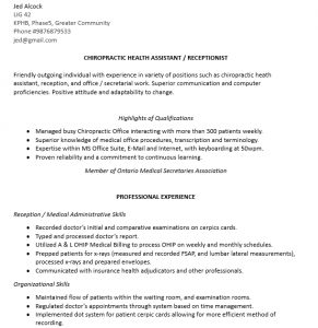 6+ Chiropractic Resume | Template Business PSD, Excel, Word, PDF