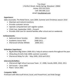 10+ Simple Work Resume Template | Template Business PSD, Excel, Word, PDF